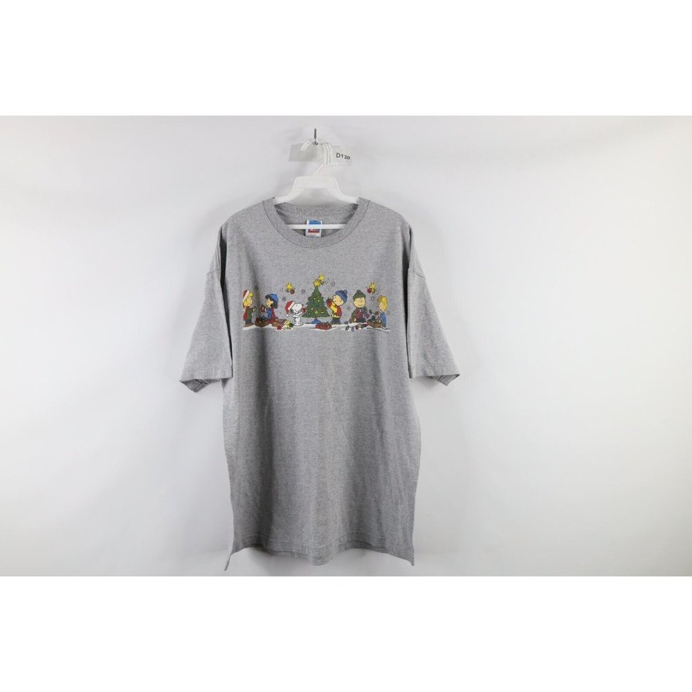 Vintage Peanuts Xl Charlie Brown Christmas Short Slee… - Gem